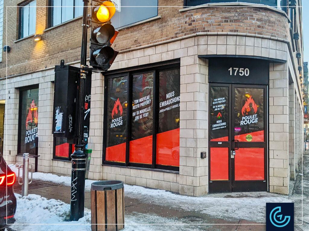 “Opening soon” window graphics printed and installed for the upcoming ...