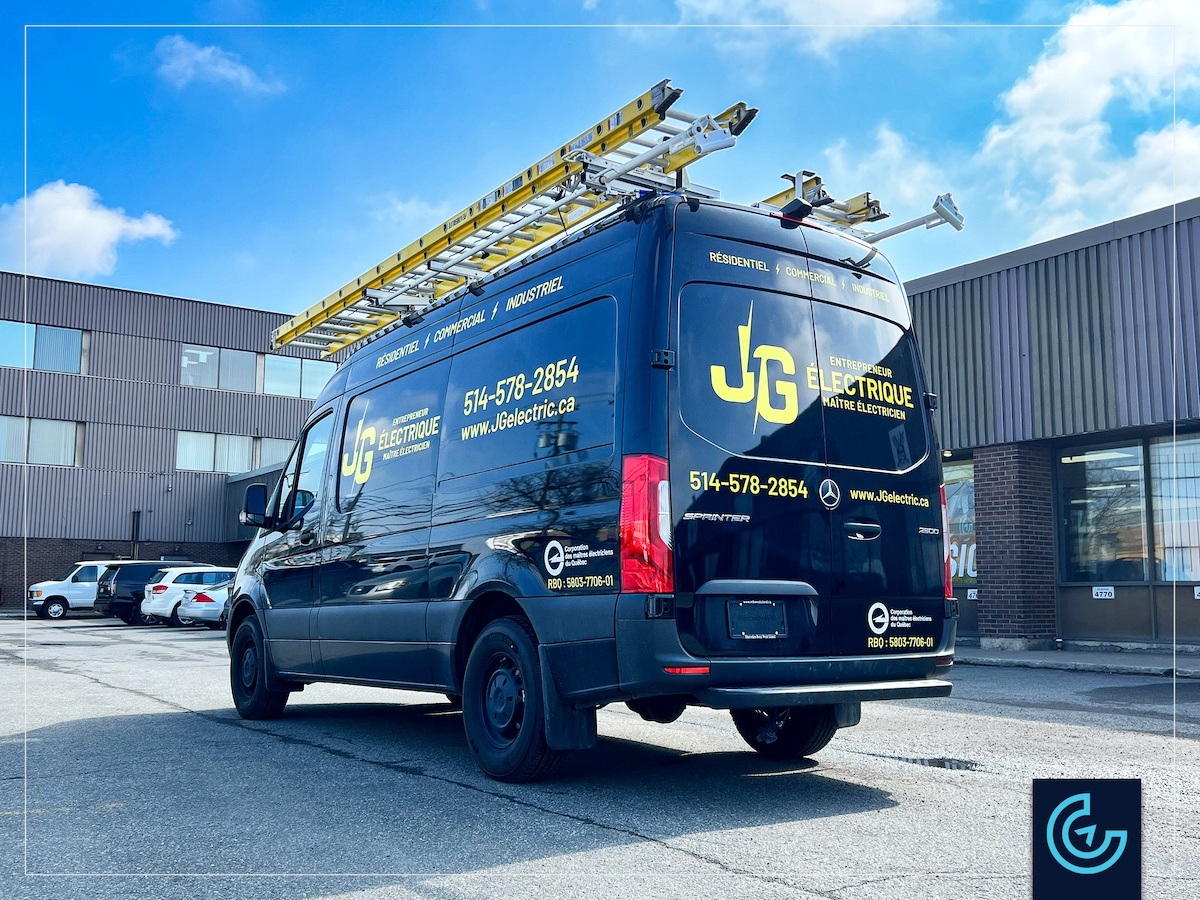 Lettrage de van pour électricien: Entrepreneur JG Électrique - Click ...
